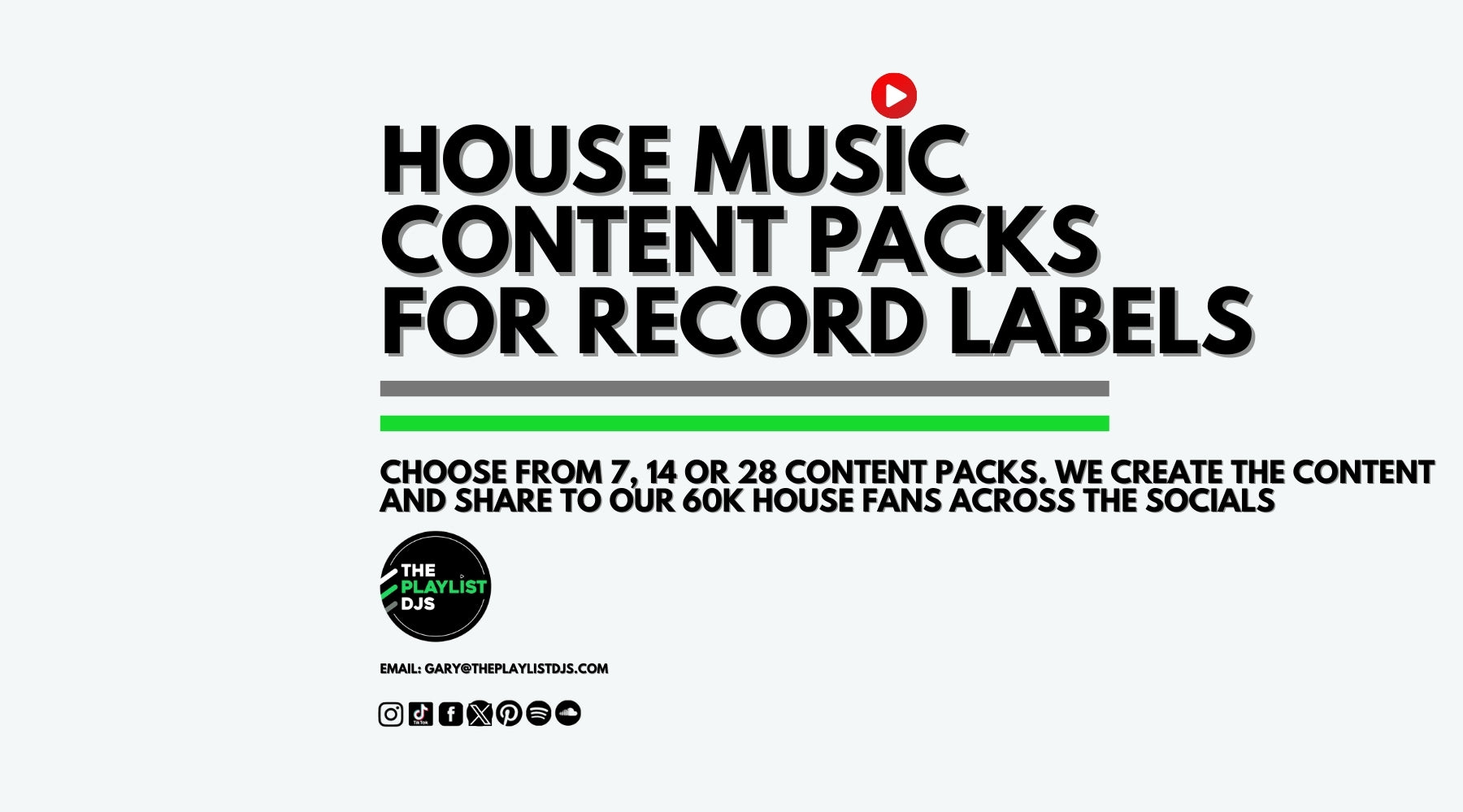 Social Content Packs for House Music Record Labels – The Playlist DJs