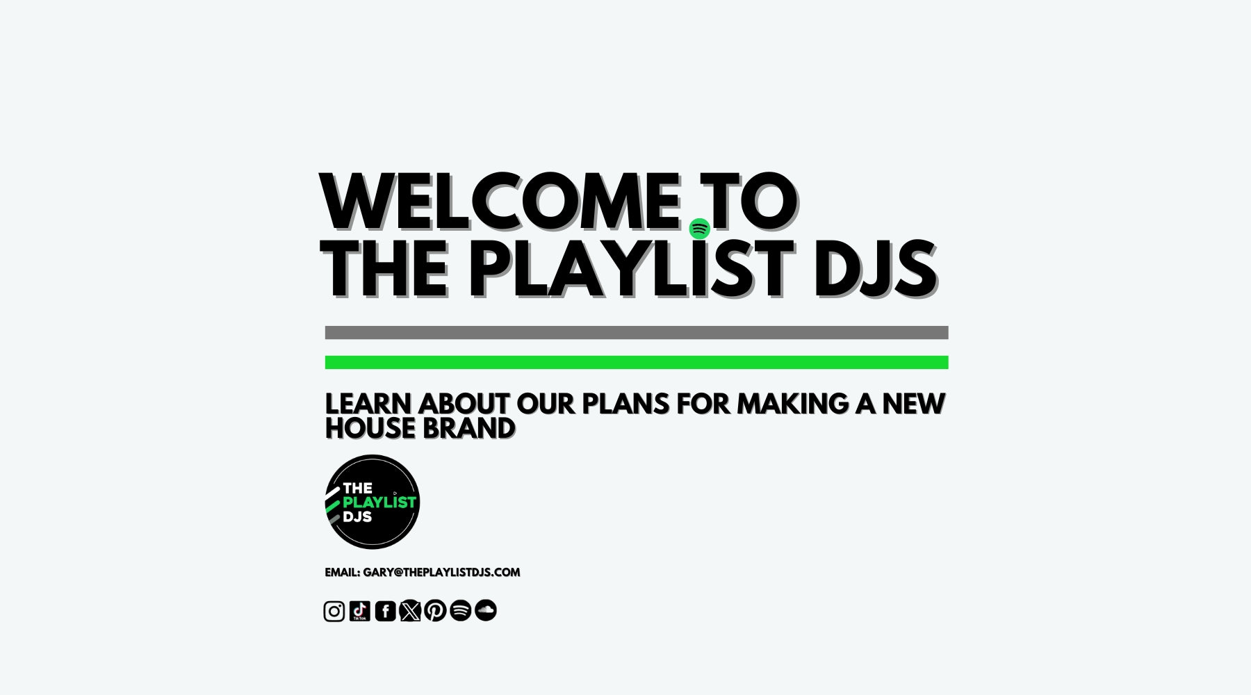 Welcome to The Playlist DJs